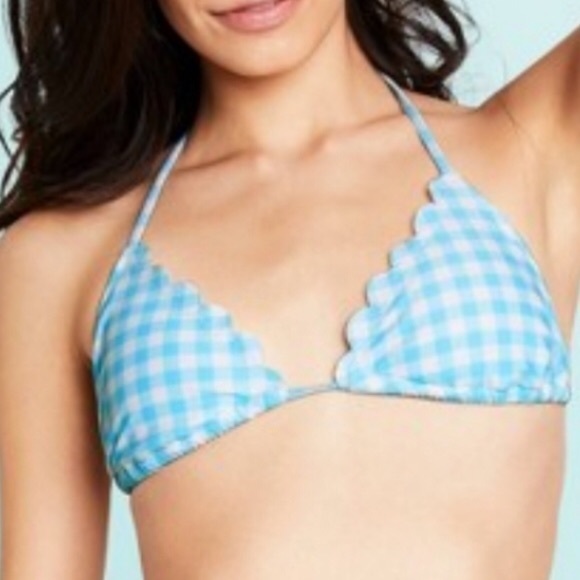 Stoney Clover Lane | Swim | Stoney Clover Lane Gingham Triangle Bikini Top | Poshmark